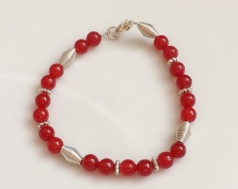 Popular items for red jade bracelet on Etsy