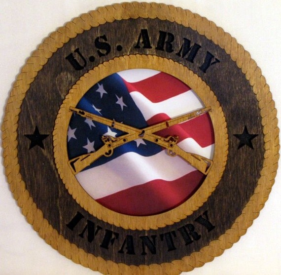 Army Infantry Laser Cut Military Wall Plaque with by MyOrangeKat