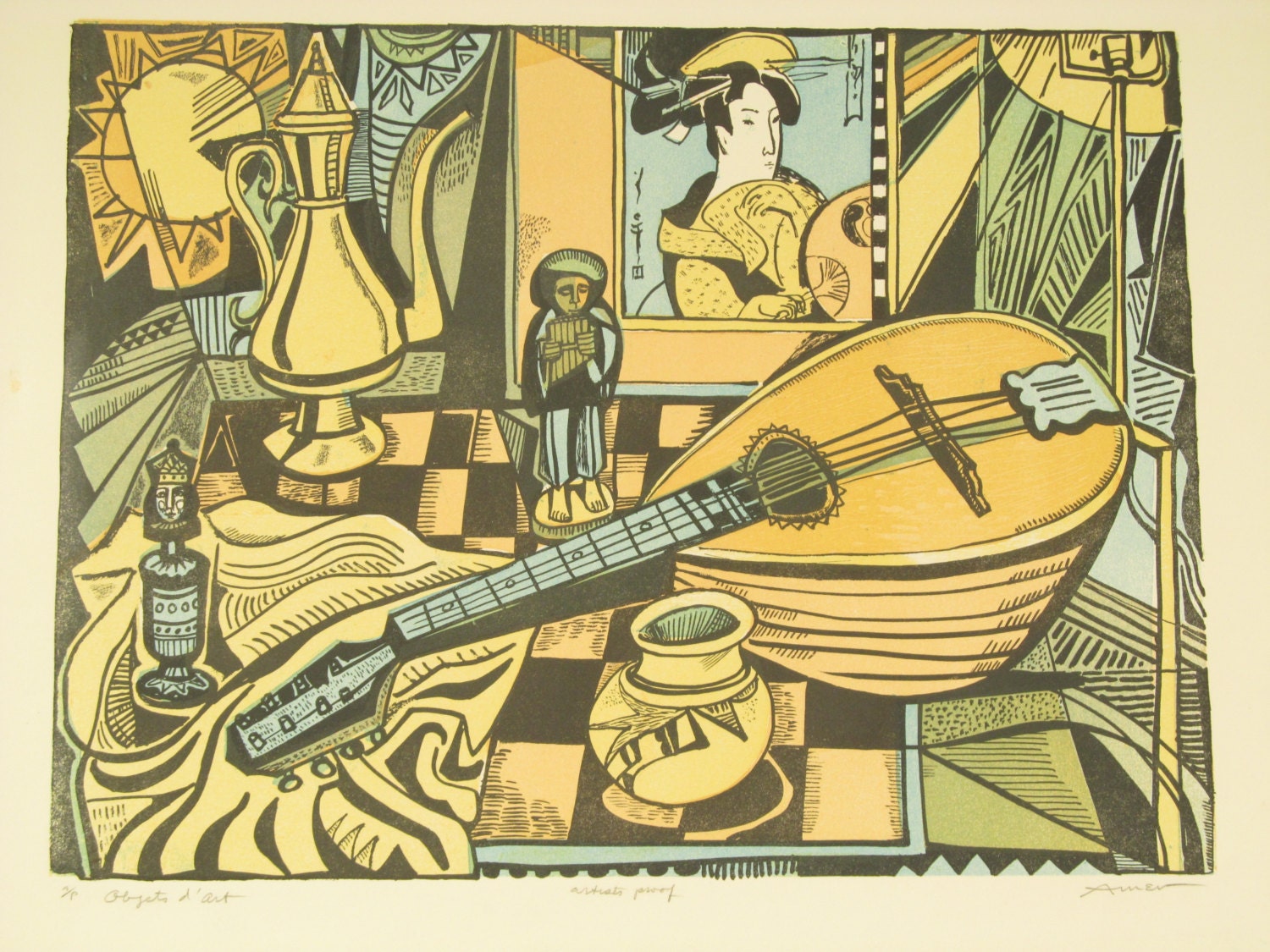 Original Vintage Irving Amen Object d' Art Artist Proof by HodesH