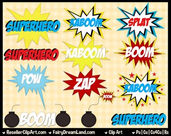 Superhero Text Add Background
