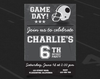 Oakland Raiders Inspired Printable Invitation