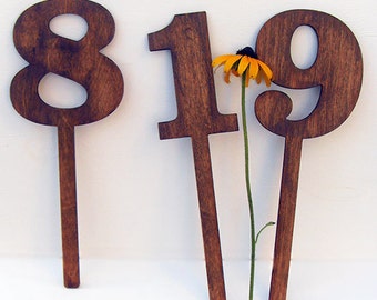 Rustic Table Numbers. Wood Table Numbers Sticks. Wedding Table Numbers