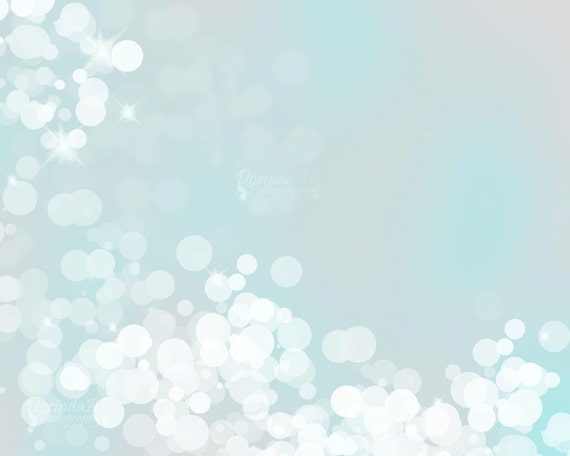 Light Blue background print Custom Frozen print Ice blue bokeh