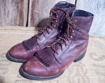 Popular items for lace up ropers on Etsy