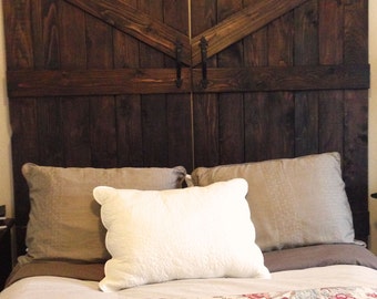 Handmade Barn Door Headboard
