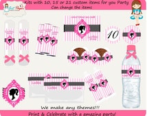 Barbie Party Kit. Can be for printable or printed!