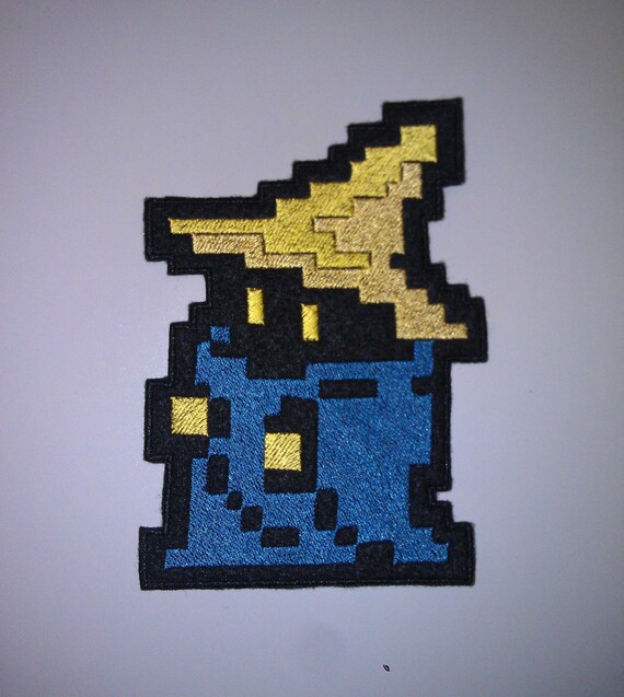 Items similar to Black Mage XL - 8 Bit Final Fantasy Shiny Metallic ...