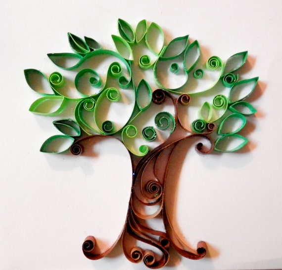 Items similar to Tree Paper Quilling on Etsy