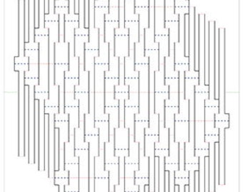 DIY Template Meander 2 Kirigami Pop-up paper by Ullagami on Etsy