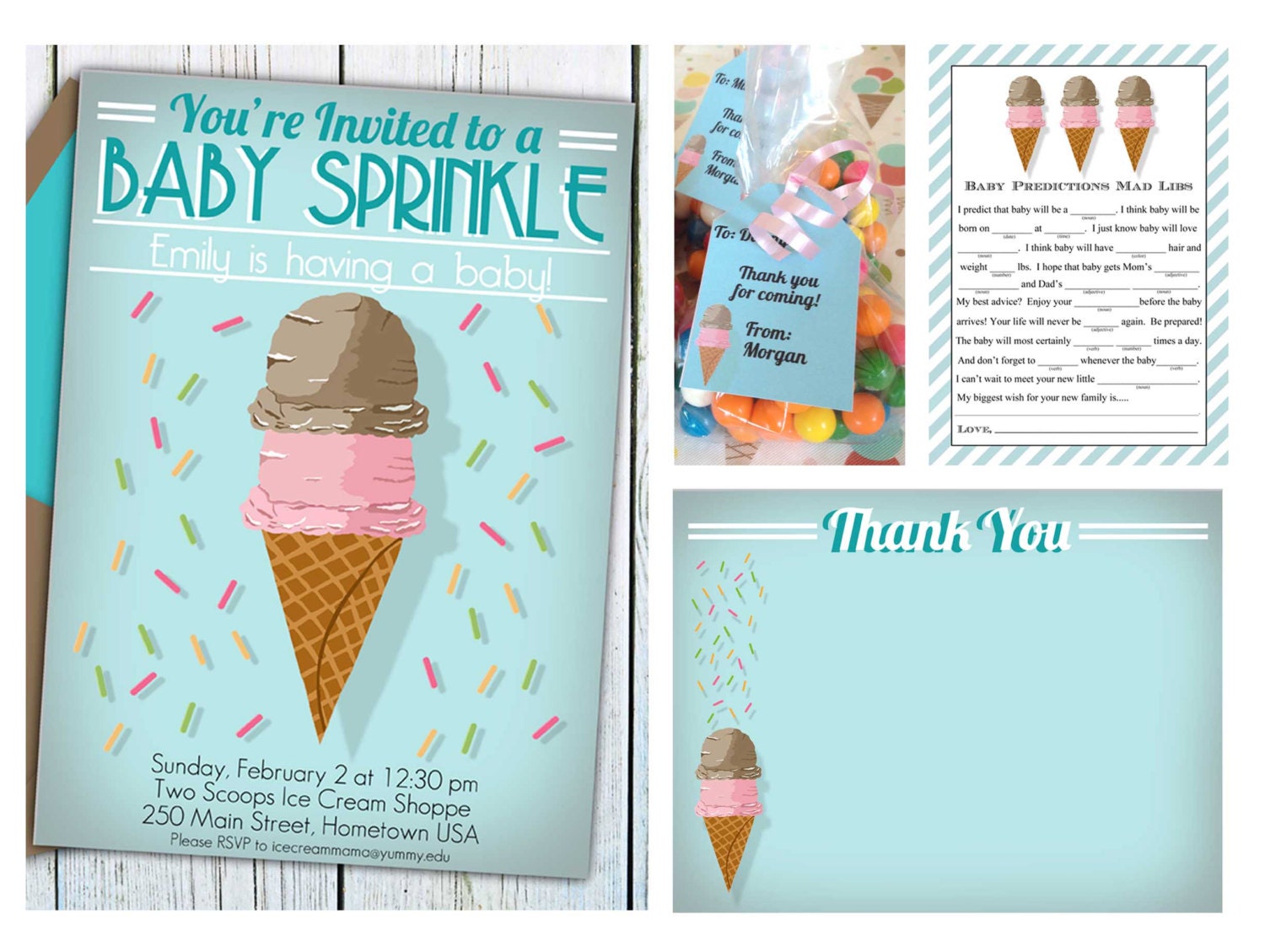 Ice Cream Social Baby Shower Ideas