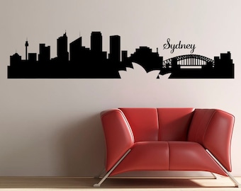 City scape decal | Etsy