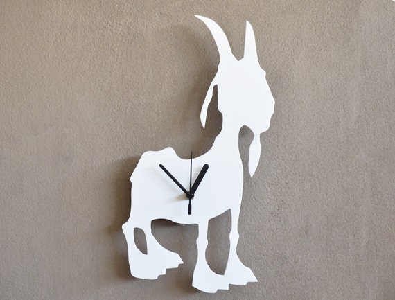 Goat Silhouette Wall Clock