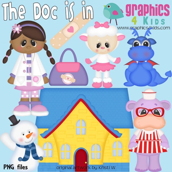 The Doc is in Doc McStuffins Digital Clip art for