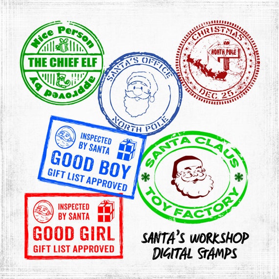 Santa's Workshop Digital Stamp Set 1 6 Photo by FabulousScrap