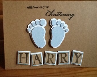 Baby feet cards | Etsy