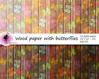 Butterfly wood | Etsy