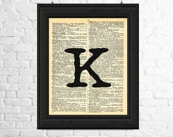 Letter k print | Etsy