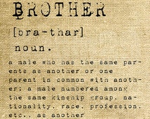 Unique brother definition related items | Etsy