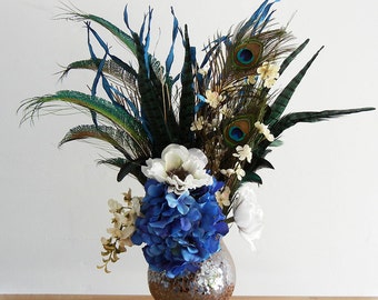 Popular items for feather floral arrangement on Etsy