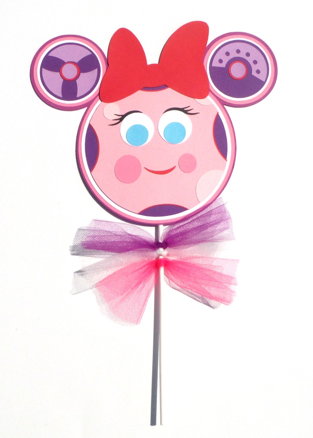 Mickey Mouse Clubhouse Themed Quoodles Party Centerpiece Stick
