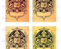 Unique ex libris bookplate related items | Etsy