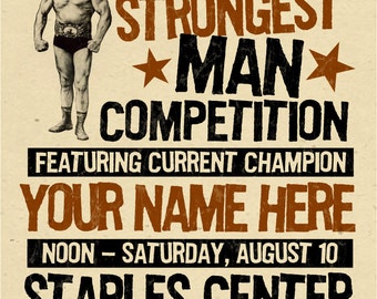 Worlds strongest man | Etsy