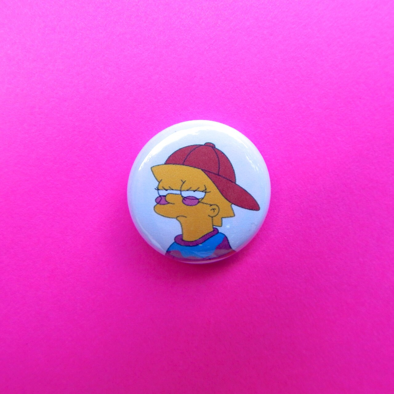 Lisa Simpson Hipster Pin Pinback Button The Simpsons 1 Inch 1″ One Inch ...