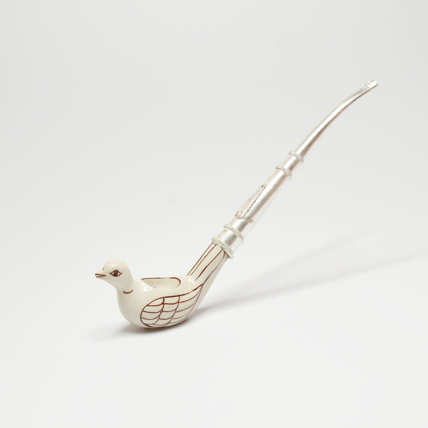 Limited Edition Brown Bird Tobacco Smoking Pipe by Weloveceramic