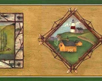 Primitive wallpaper | Etsy