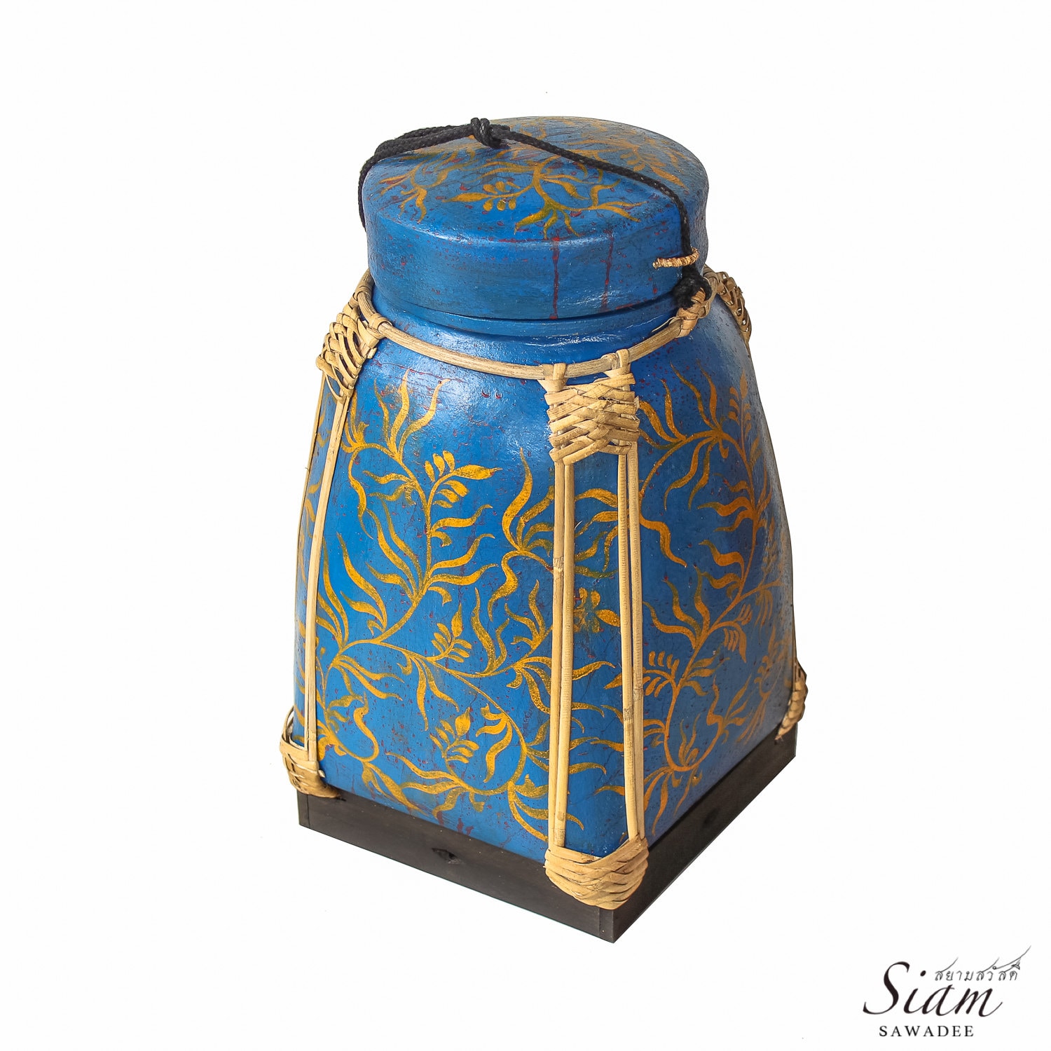 Hand Painted Traditional Sticky-Rice Box Container / Pot / Storage ...