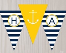 Unique nautical bunting related items | Etsy