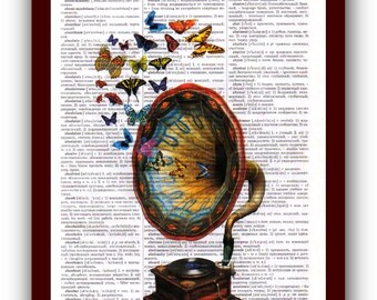 Phonograph poster | Etsy