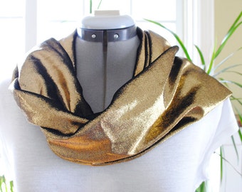 Unique metallic scarf related items | Etsy