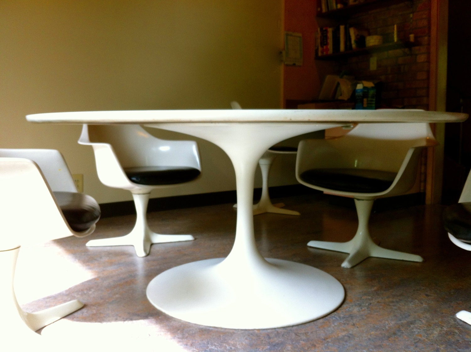 1963 Extra Large Tulip Table by Burke Mid Century Modern 60 inch ...