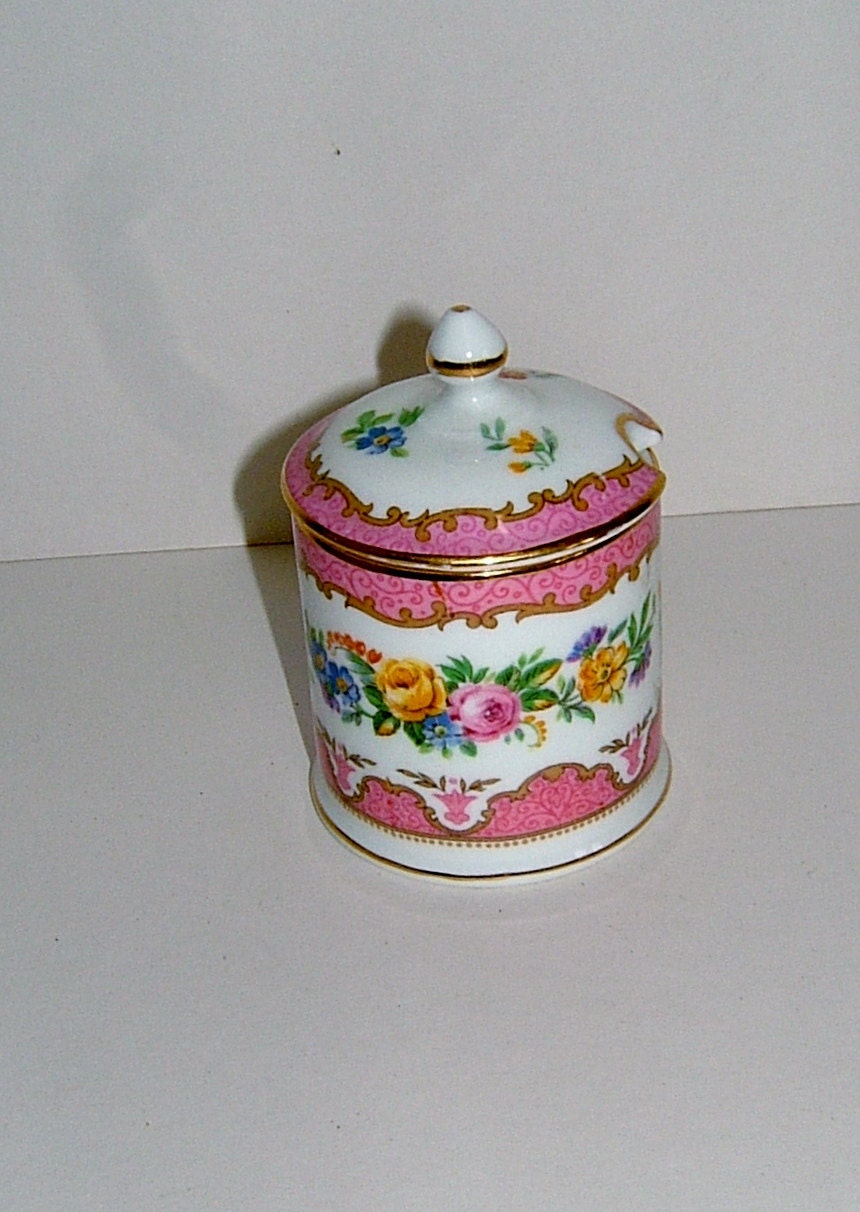 1930s Royal Crown Staffordshire Fine Bone China Preserve Pot Vintage ...