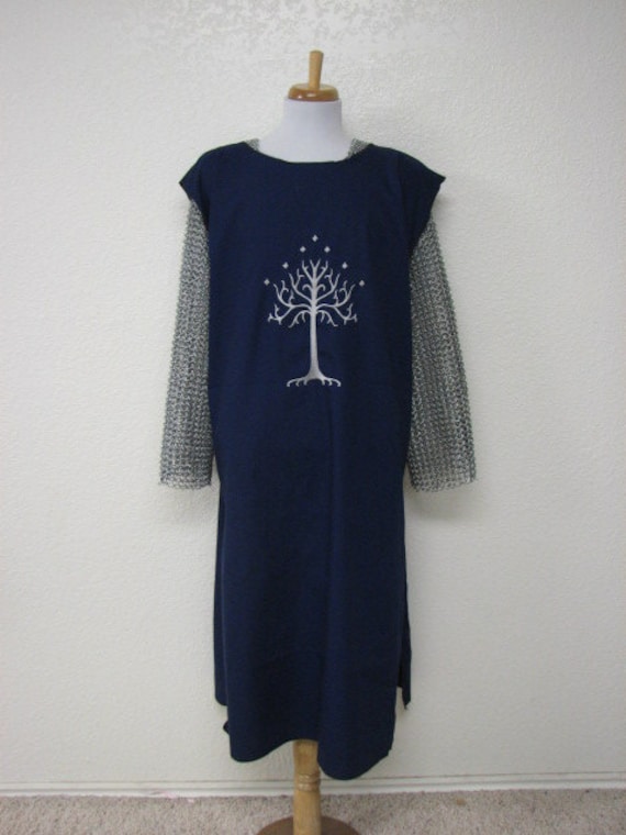 Medieval Knights Surcoat Tabard Tunic with Embroidered Crest