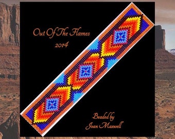 Native American Color Ribbon Bead Pattern Loom Square Stitch