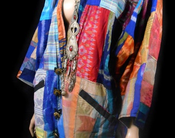 Unique batik poncho related items | Etsy