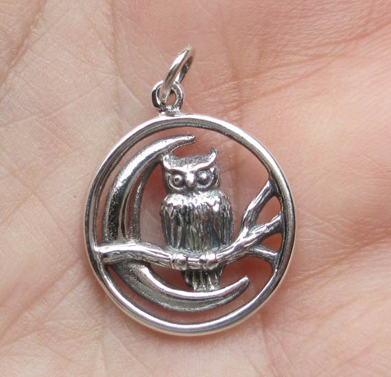 Sterling Silver Owl Charm or Pendantone charm or pendantYou