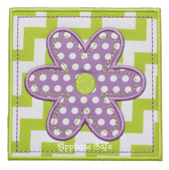 646 Flower Patch Machine Embroidery Applique Design