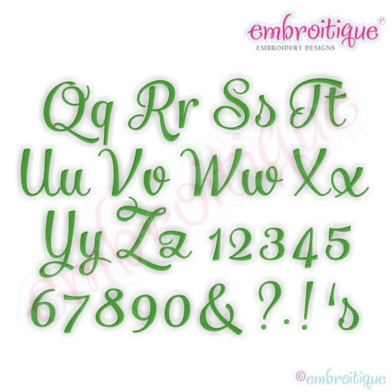 Fancy Pants Basic Monogram Font Set Small Machine by Embroitique