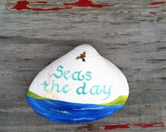 Painted clam shell | Etsy