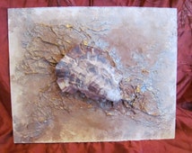 Unique painted oyster shell related items | Etsy