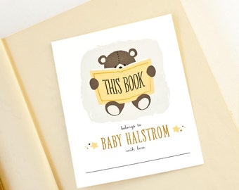 Baby bookplates | Etsy