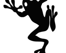 Popular items for frog vinyl decals on Etsy