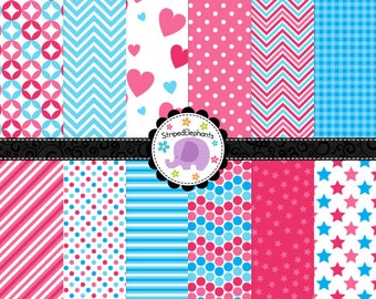 Digital Paper Candy Bright Digital Papers digital scrapbook