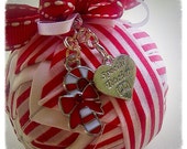 Items similar to Special Teacher Christmas Gift / Candy Cane quilted ...