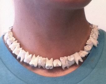 Popular items for human teeth necklace on Etsy