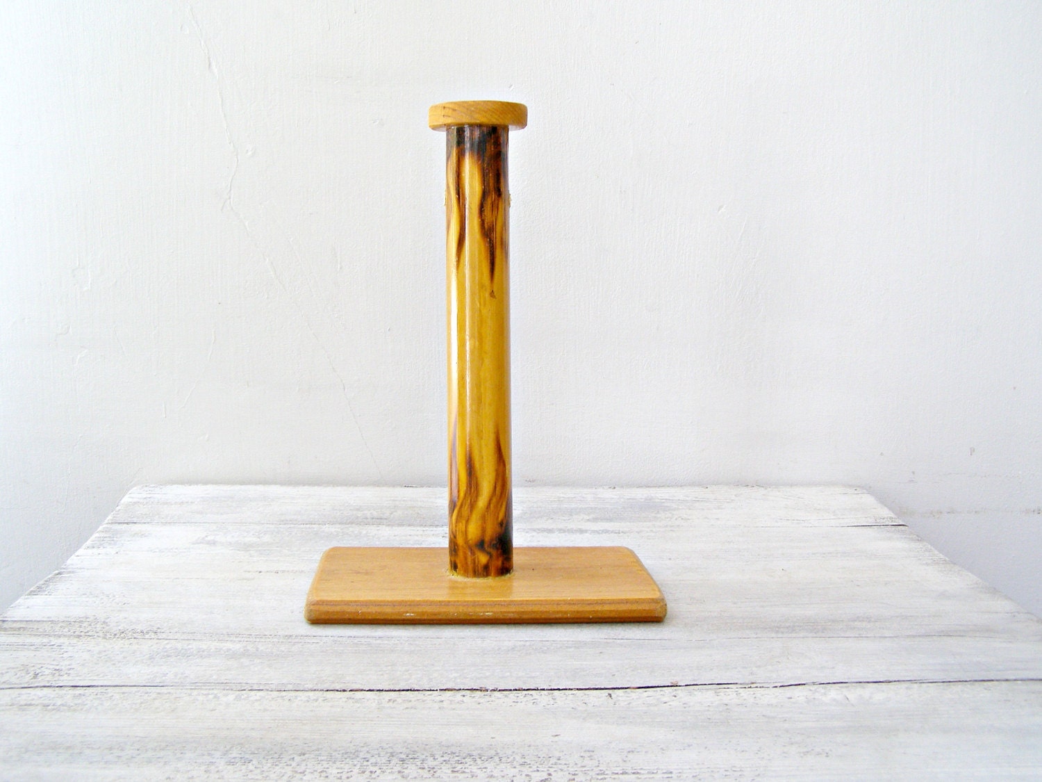Vintage Rustic Wood pole for Furniture making, small side Table base ...