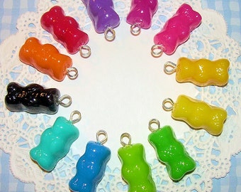 Gummy Bear - Cute Polymer Clay Charm - 12 Color Choices